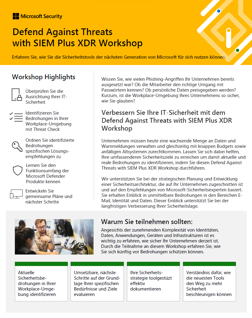 Microsoft Threat Protection Workshop | Arvato Systems